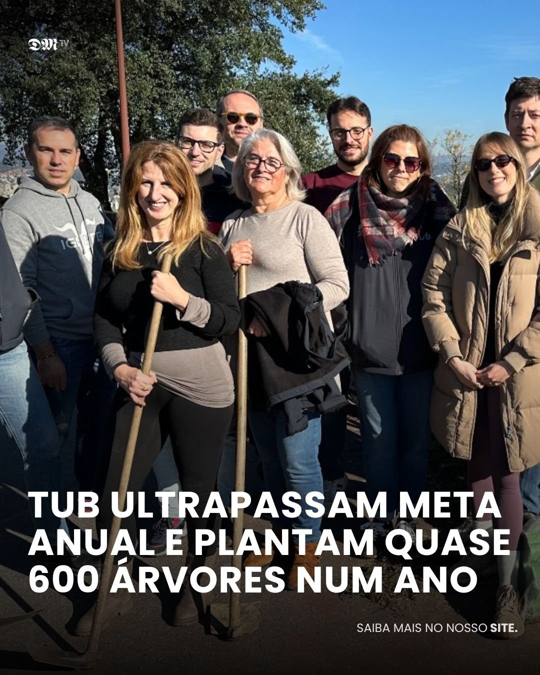 TUB ultrapassam meta anual e plantam quase 600 árvores num ano